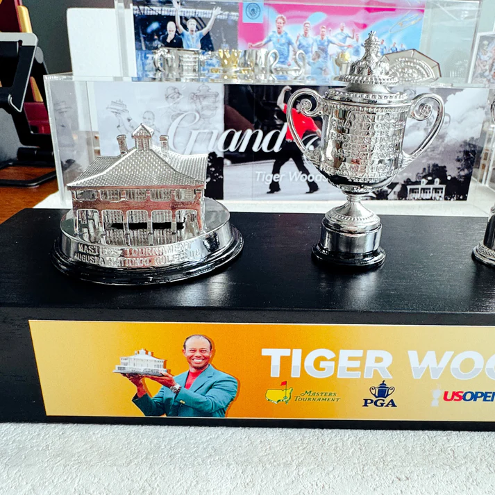 Tiger Woods Golf Grand Slam Trophy 4 Metal Replica 8cm Trophy With ...