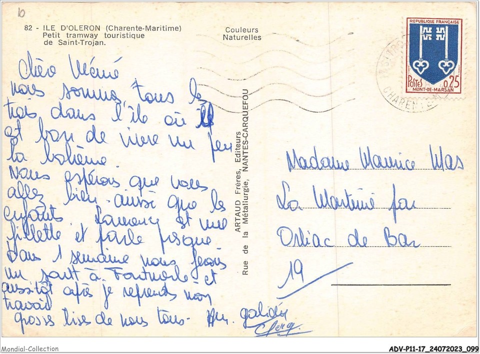 Advp11-17-0901 - Ile D'oleron - Ch-Mme - Small Tourist Tramway of Saint ...