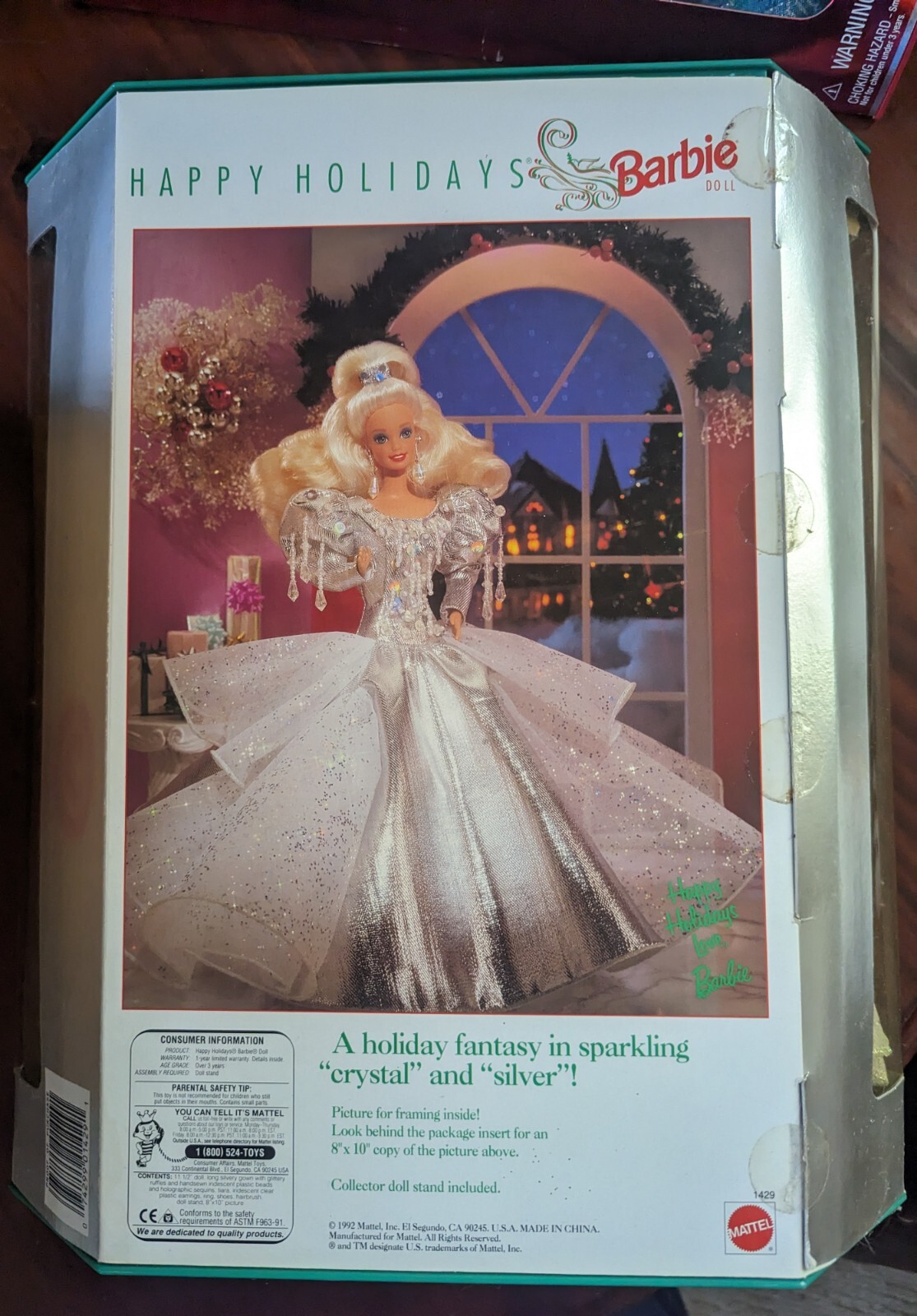 Vintage 1992 Happy Holidays Special Edition Barbie Doll Mattel #1429 ...