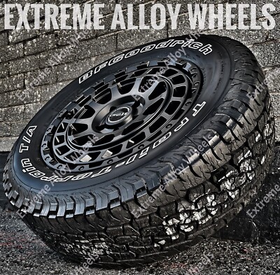 17" Black Swamper Alloy Wheels VW T5 T6 T28 T30 BF Goodrich All Terrain ...