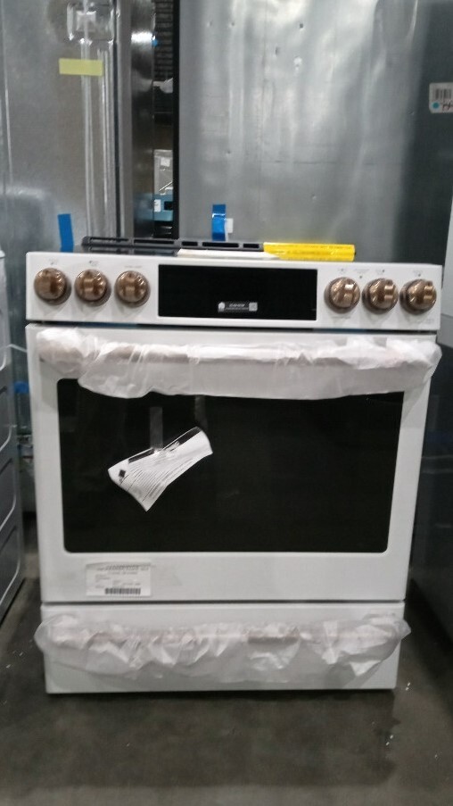 GE Cafe CES700P4MW2 30" Matte White Slide-In Electric Smart Range | eBay