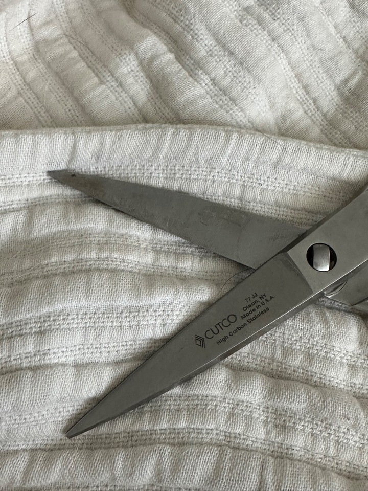 Cutco 77 JJ Super Shears Kitchen Scissors USA 8-3/8" LOA Black Handles ...