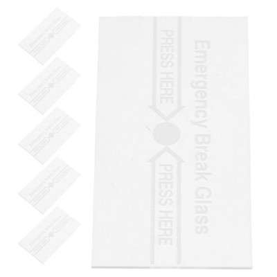 6 Pcs Manual Alarm Button Glass Tamper-proof Cover Building Break ...