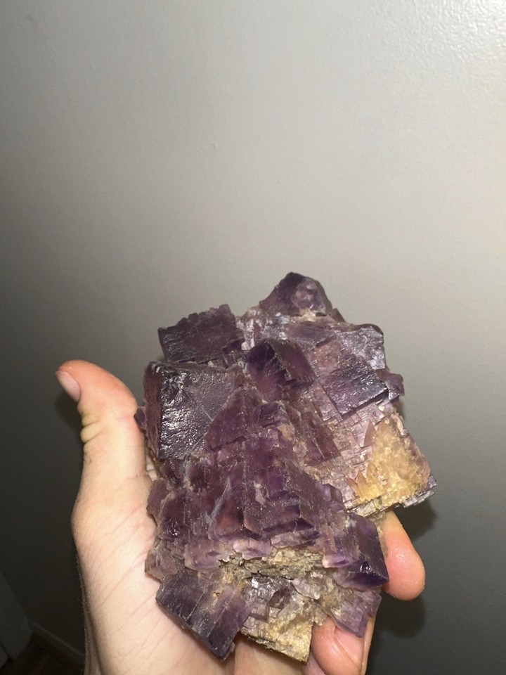 Large Purple And Yellow Cubic Fluorite From Illinois! | eBay