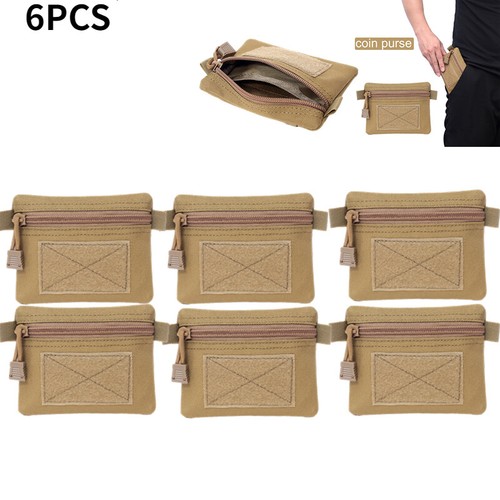 6 pcs EDC Pouches Wallet Portable Waist Bag Coin Storage Bags for ...