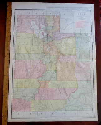 Utah Salt Lake City Provo Great Salt Lake 1912 scarce huge Commercial ...