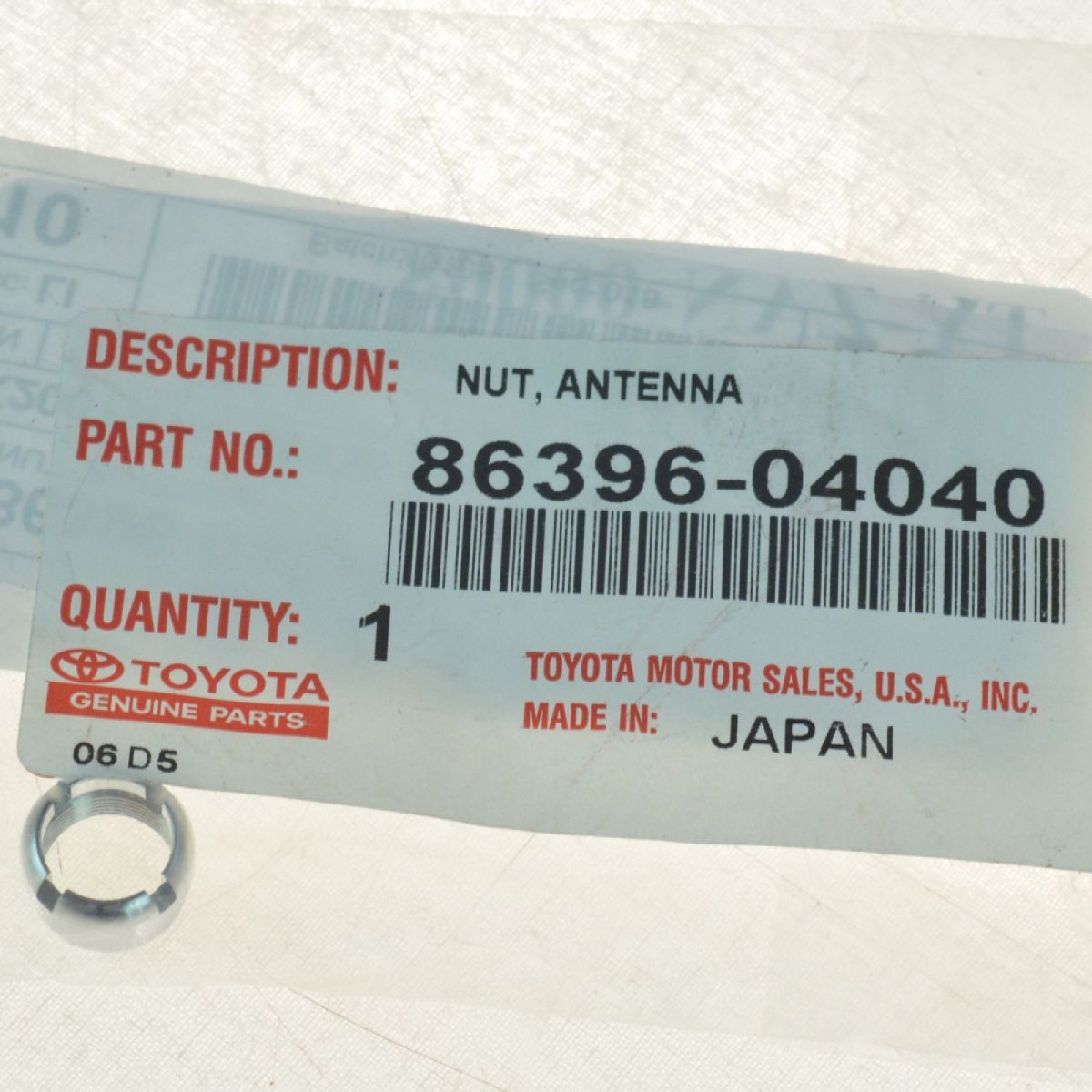 OEM 86396-04040 Manual Antenna Retaining Mounting Nut Chrome for Toyota ...