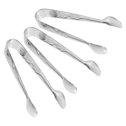 3 Pcs Cooking Clippers Small Stainless Steel Food Tongs Ice Cube | eBay