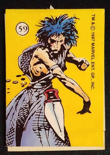 1987 Marvel Universe Stickers II #59 History of the X-Men Callisto EX ...