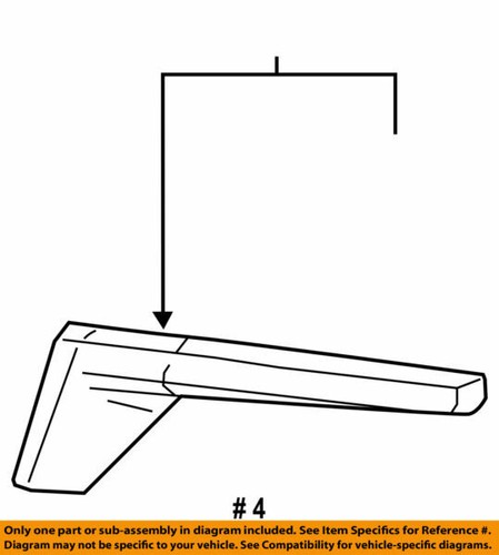 53182-60040 Toyota Cover, headlamp, lh 5318260040, New Genuine OEM Part ...