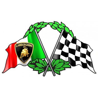 LAMBORGHINI ITALIAN flags sticker vinyle laminé | eBay