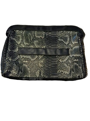 Redken Black Snakeskin Print Handbag Women Purse Clutch Bag | eBay