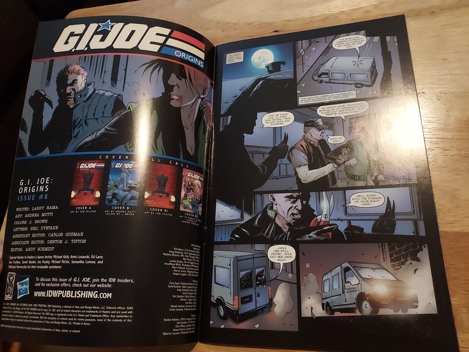 G.I. Joe Origins #8 (2009) 9.4 NM /RI Virgin Varaint Tom Feister Snake ...