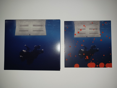 BILLIE EILISH HIT ME HARD & SOFT PAINT SPLATTER CD Splattered by Billie ...