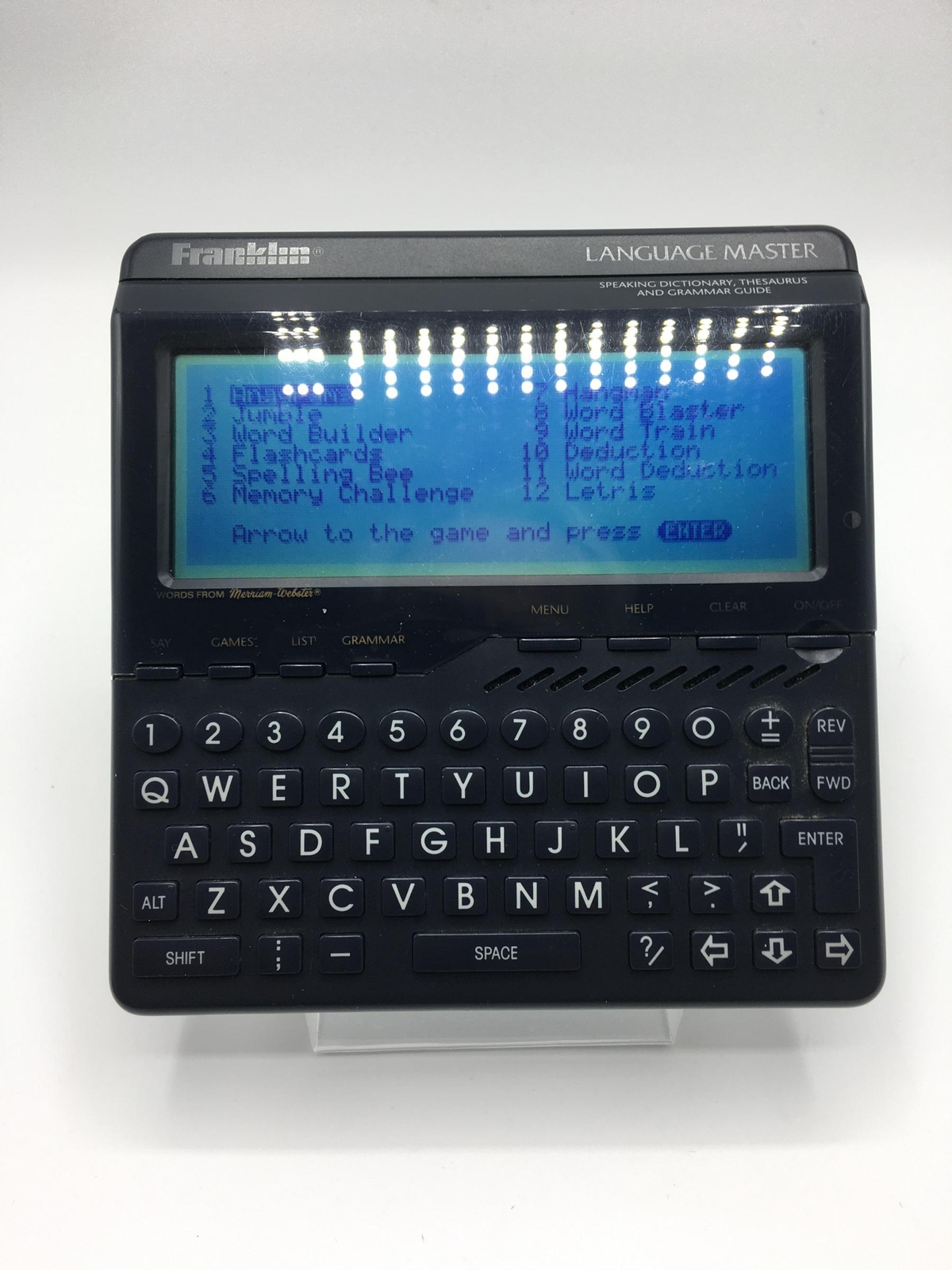 Franklin Language Master Speaking Dictionary Thesaurus Grammar Guide ...