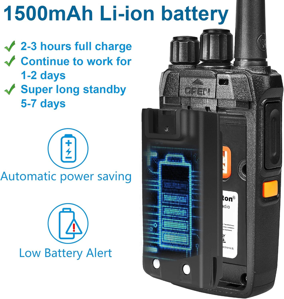 Radios De Comunicacion Woki Tokis Largo Alcance Seguridad Recargables 4 ...