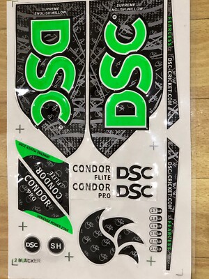 3D DSC CONDOR FLITE INTENSE PRO 🏏sticker + 1 2D Sticker & Bat Grip Free ...