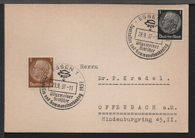 ️ GERMANY 3. Reich RARE SONDERSTEMPEL POSTCARD ESSEN | eBay