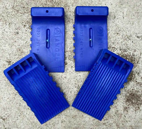 4 x RECOVERY WHEEL SLIDERS TOWING SKATES EXTRA WIDE SLIPPERY JIMS CAR ...