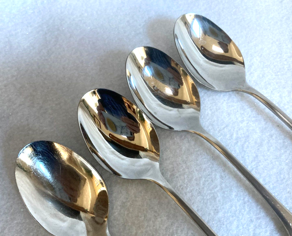 4 Oneida Stainless Minute Man / Colonial Boston Oval Soup / Place ...