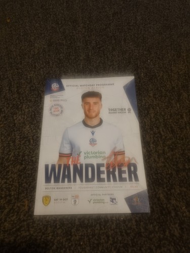 Bolton Wanderers Football Programmes 24/25 Bolton Vs Burton Albion | eBay