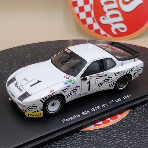 Spark 1/43 Porsche 924 Gtp 1 7Th Lm Le Mans 1981 White Boss S0984 Barth ...