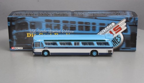 Corgi Fishbowl BUS New York City Transit-2 Tone Blue 1:50 SCALE w ...
