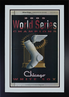 Chicago White Sox 2005 World Series Newspaper Print Matted & Framed Oct ...