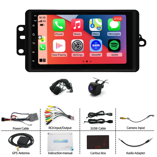 Car Stereo Radio Navigation Head Unit For 2003-2006 GMC Sierra Carplay ...