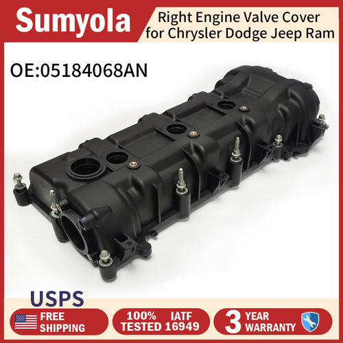 05184068AN Right Engine Valve Cover for Chrysler Dodge Jeep Ram 11-19 3 ...