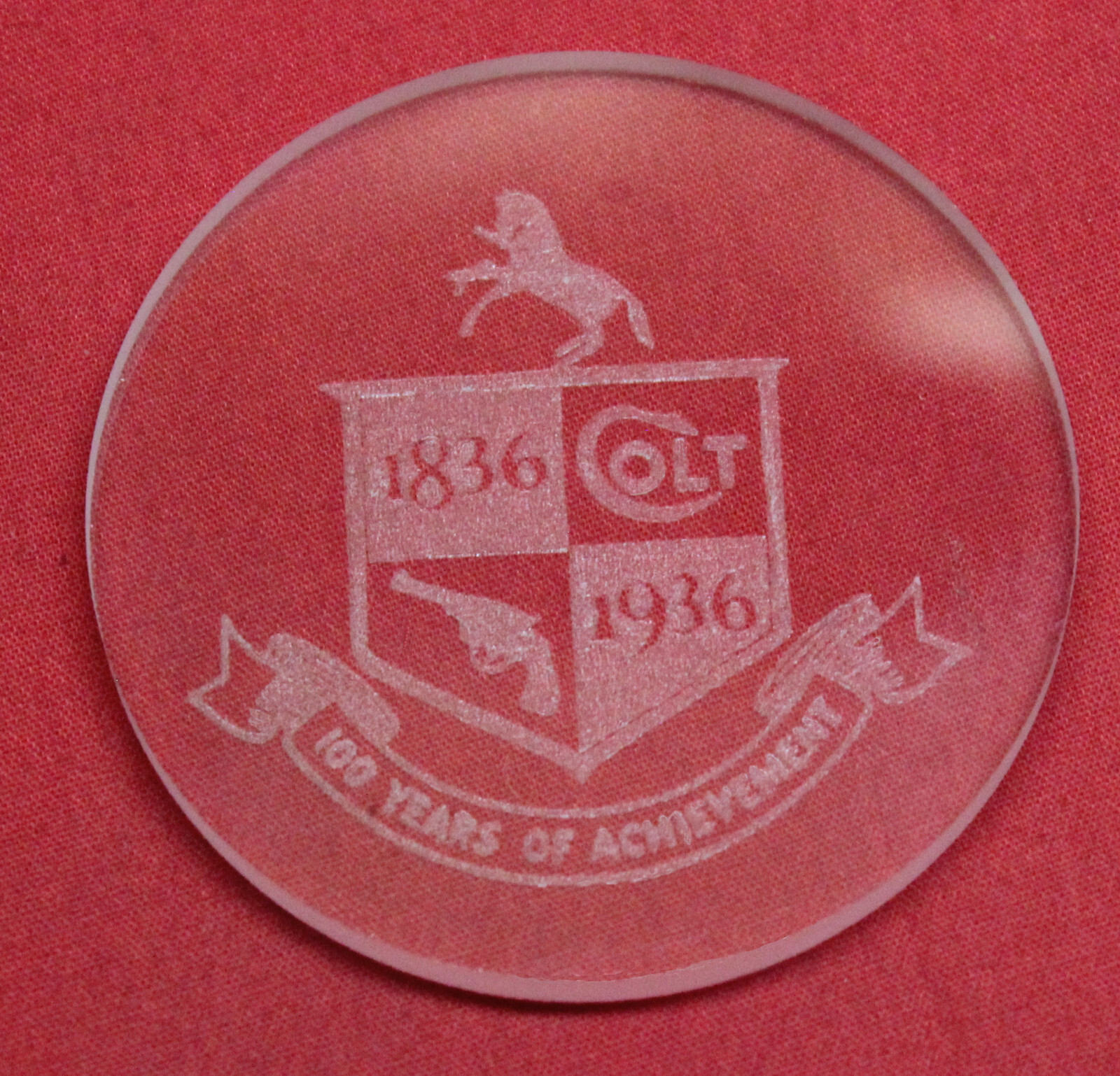 COLT Firearms Glass Paperweight 2 1/2" | eBay