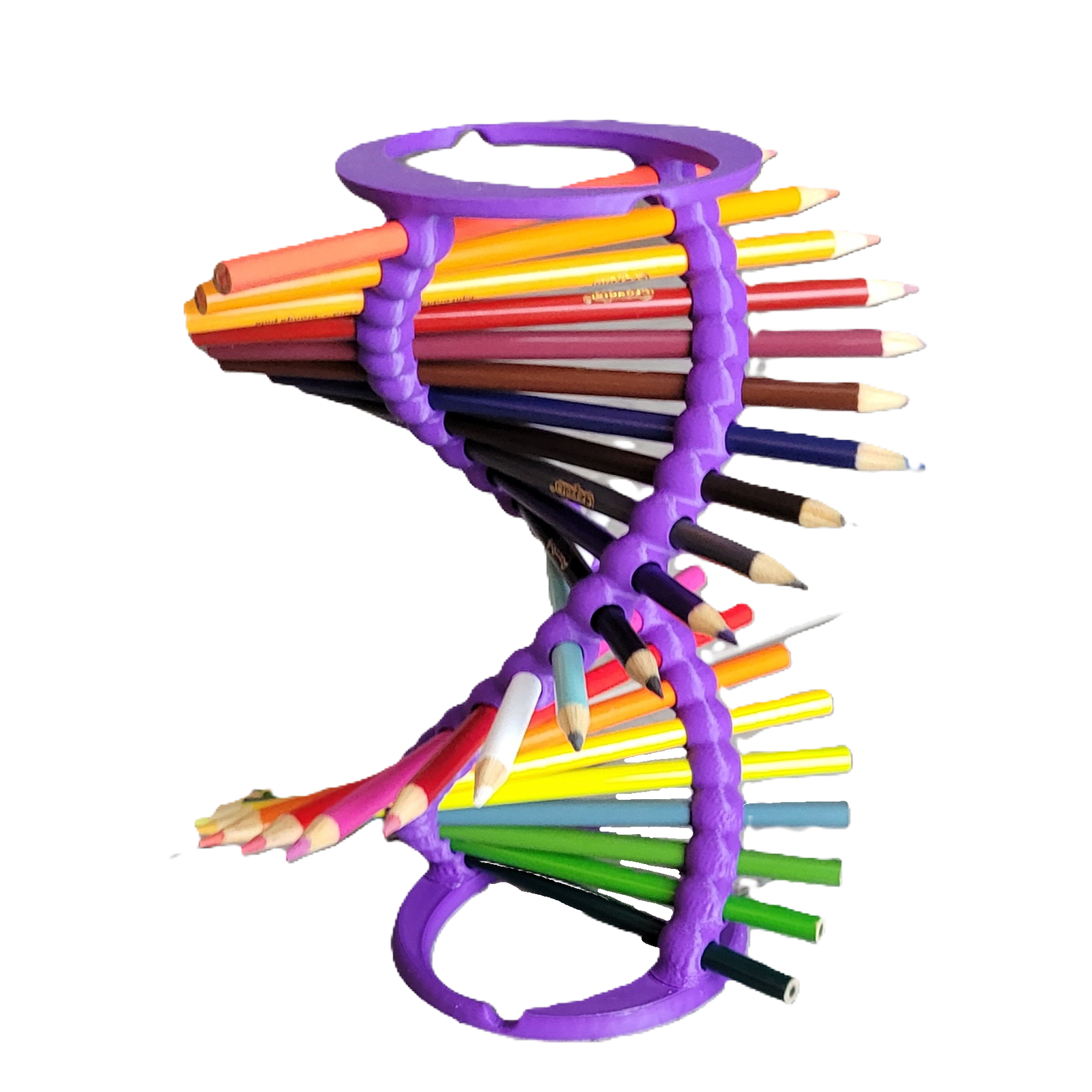 Double Helix DNA Desk Organizer - Durable Pencil Holder for 23 Pencils ...
