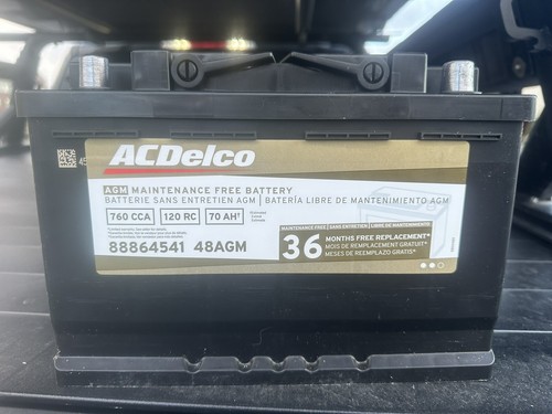 Vehicle Battery-36 Month Warranty AGM ACDelco 48AGM | eBay