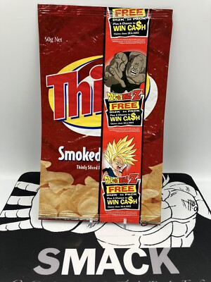 DragonBall Z Dizk Chip Packet Thins Smoked Bacon - Gotenks Dabura Strip ...