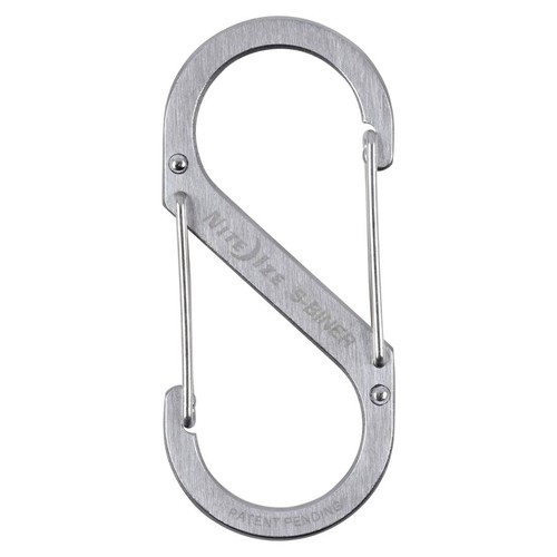Nite Ize S-Biner Stainless Steel Double Gated Carabiner #4, Stainless ...