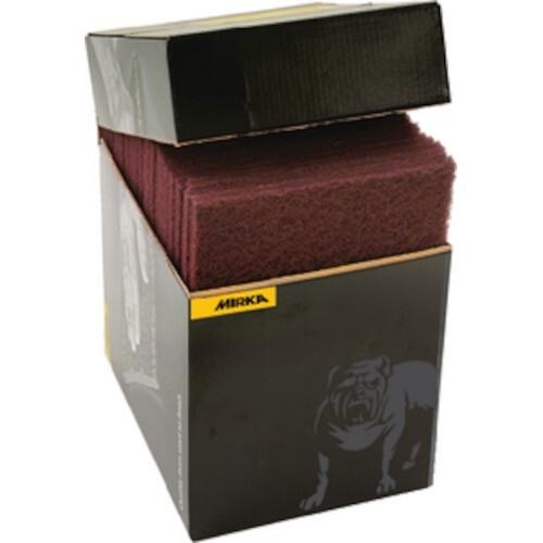 Mirka 4-1/2" x 9" Mirlon Total Non-Woven Scuff Pads, Grey - Ultra Fine ...