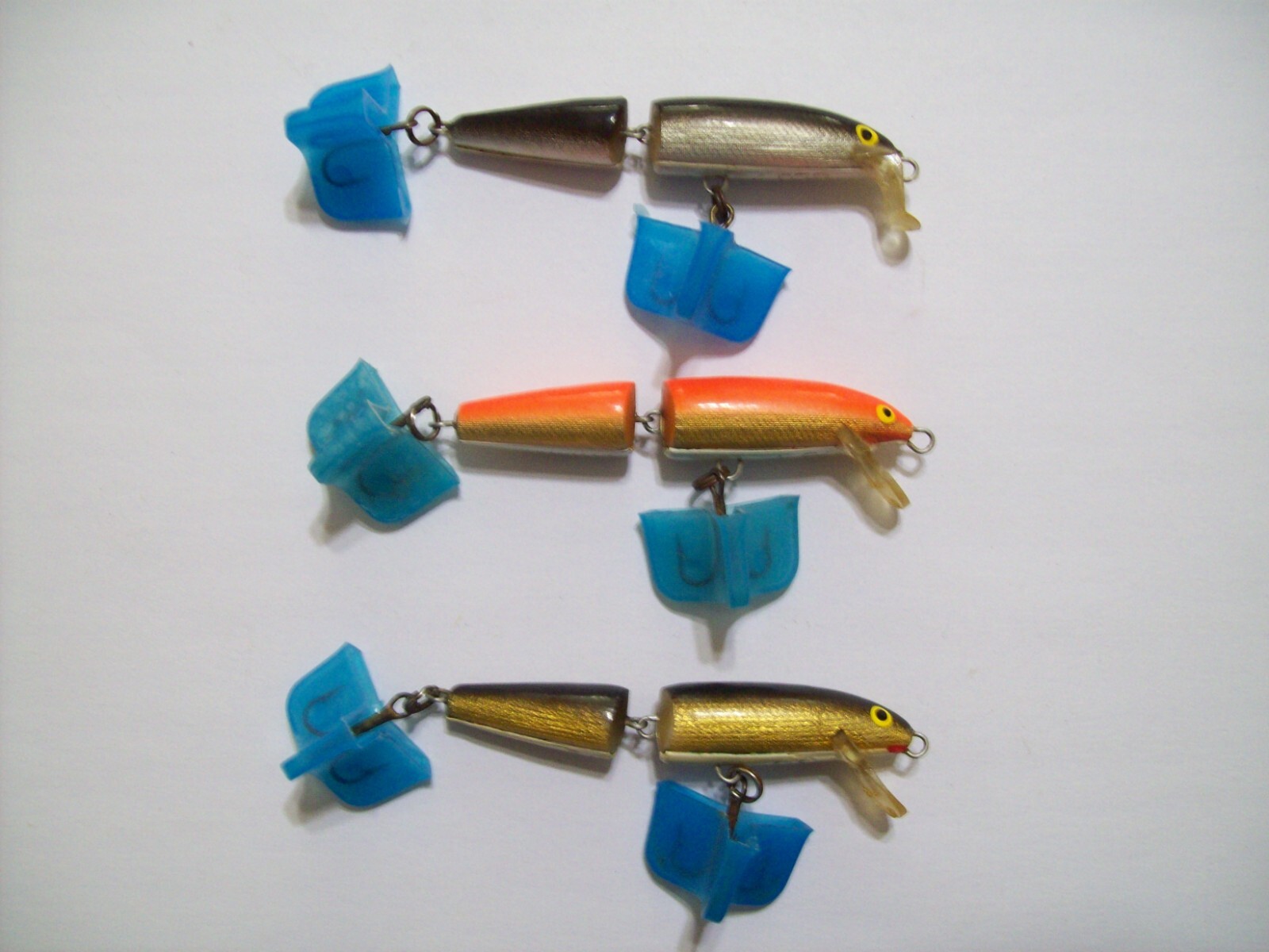 (3) Rapala Jointed Floating # Minnows, Lot of 3 J-7 J07 Fishing Lures ...