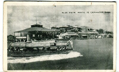 Caribbean Havana Habana Vista Norte de Caimanera Boat 1924 USS ...