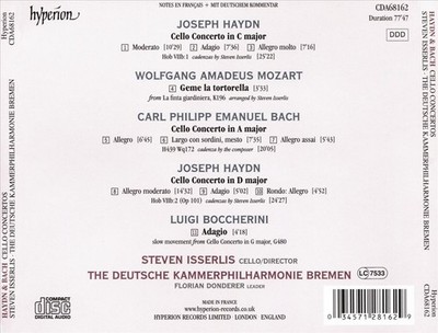STEVEN ISSERLIS HAYDN, CPE BACH: CELLO CONCERTOS NEW CD 34571281629| eBay