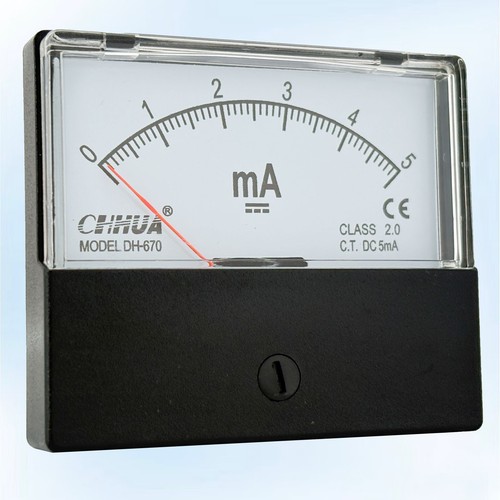DC 0-5mA Analog Panel Meter Ammeter AMP Current meter | eBay