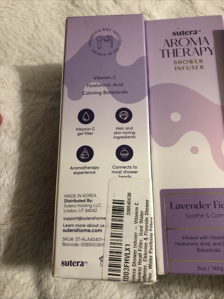 New Lot Of 3 5oz Aroma Therapy Shower Infuser, Lavender Fields. Soothe ...