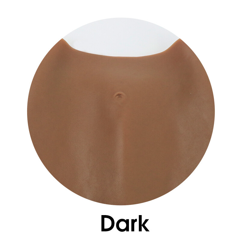 Roanyer Fake Silicone Twins Pregnant Belly Artificial Baby Tummy Belly ...