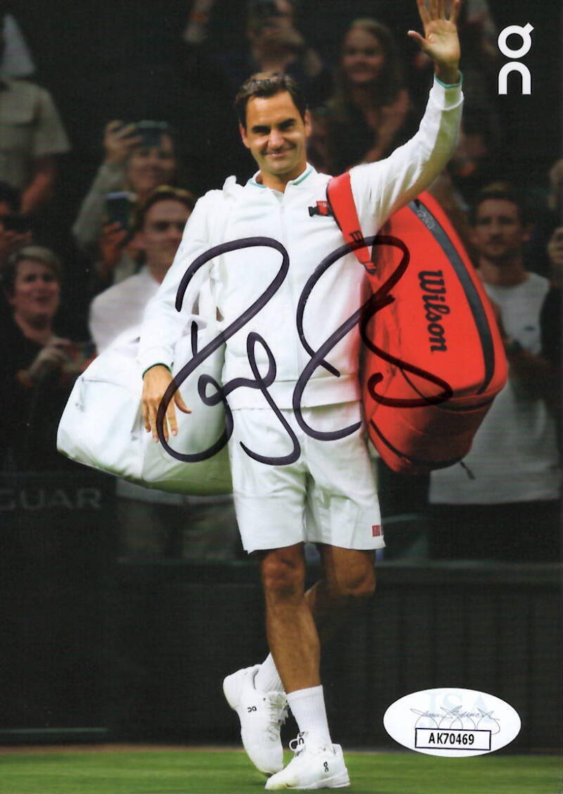 Roger Federer Autographed Memorabilia | Signed Photo, Jersey ...