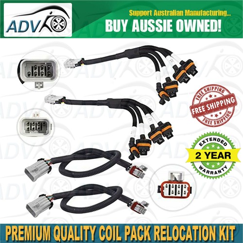 AU 4x For LS1 LS6 LSX Coil Pack Relocation Kit w/Coil Harness ...