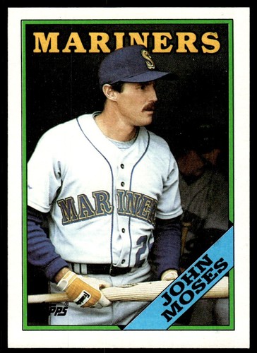 1988 Topps Baseball Card John Moses Seattle Mariners #712 | eBay