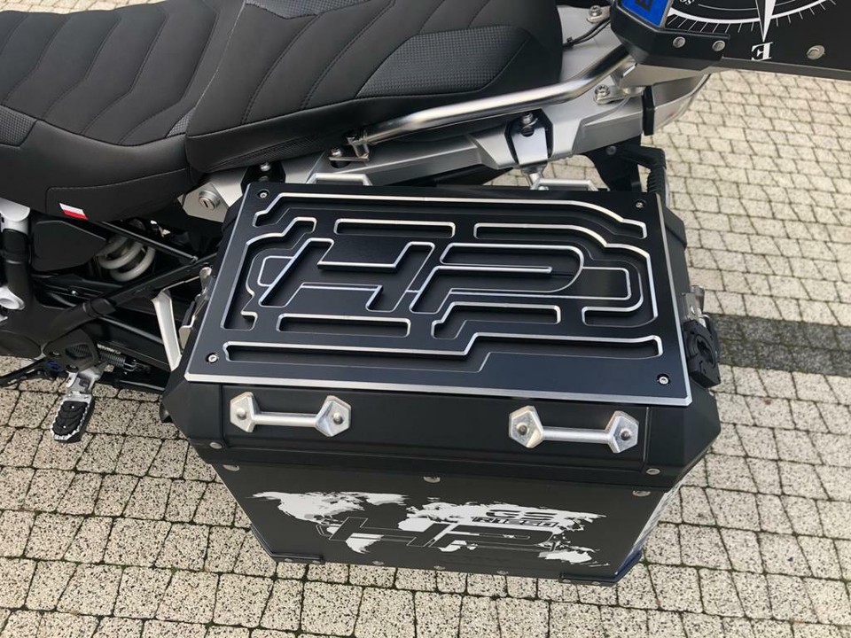 BMW R1250 R1200 F800 GS CNC Aluminium Luggage Pannier Top Box Racks ...