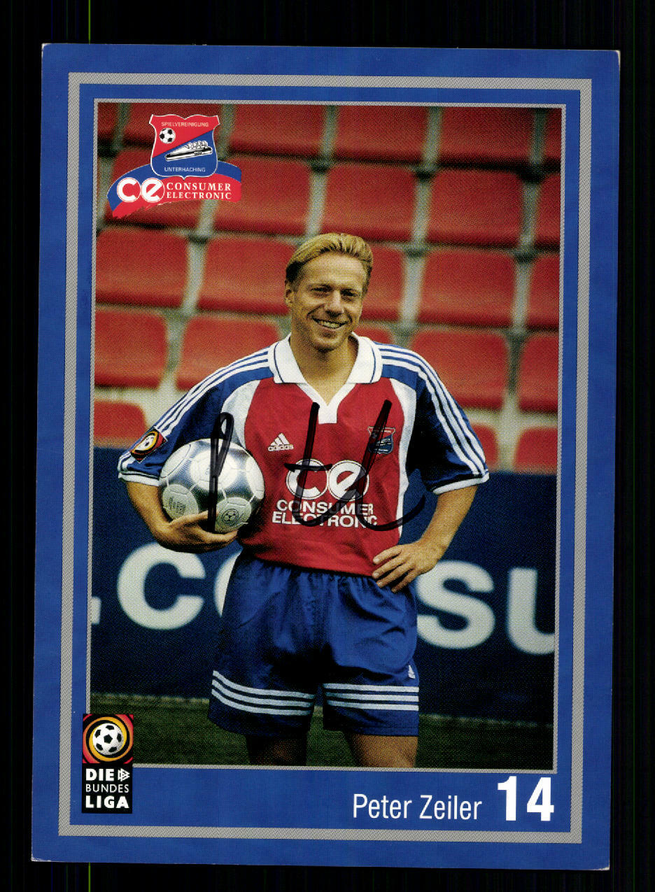 Peter Zeiler Autogrammkarte SpVgg Unterhaching 2001-02 Original ...