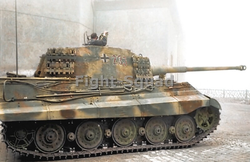 WW2 Picture Photo 1944 Budapest Hungary German Tank Tiger II Nr. 233 ...