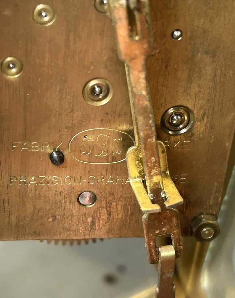 Du Chateau Neuchatel Bracket Wall Mantel Table Clock Bell Strike With ...