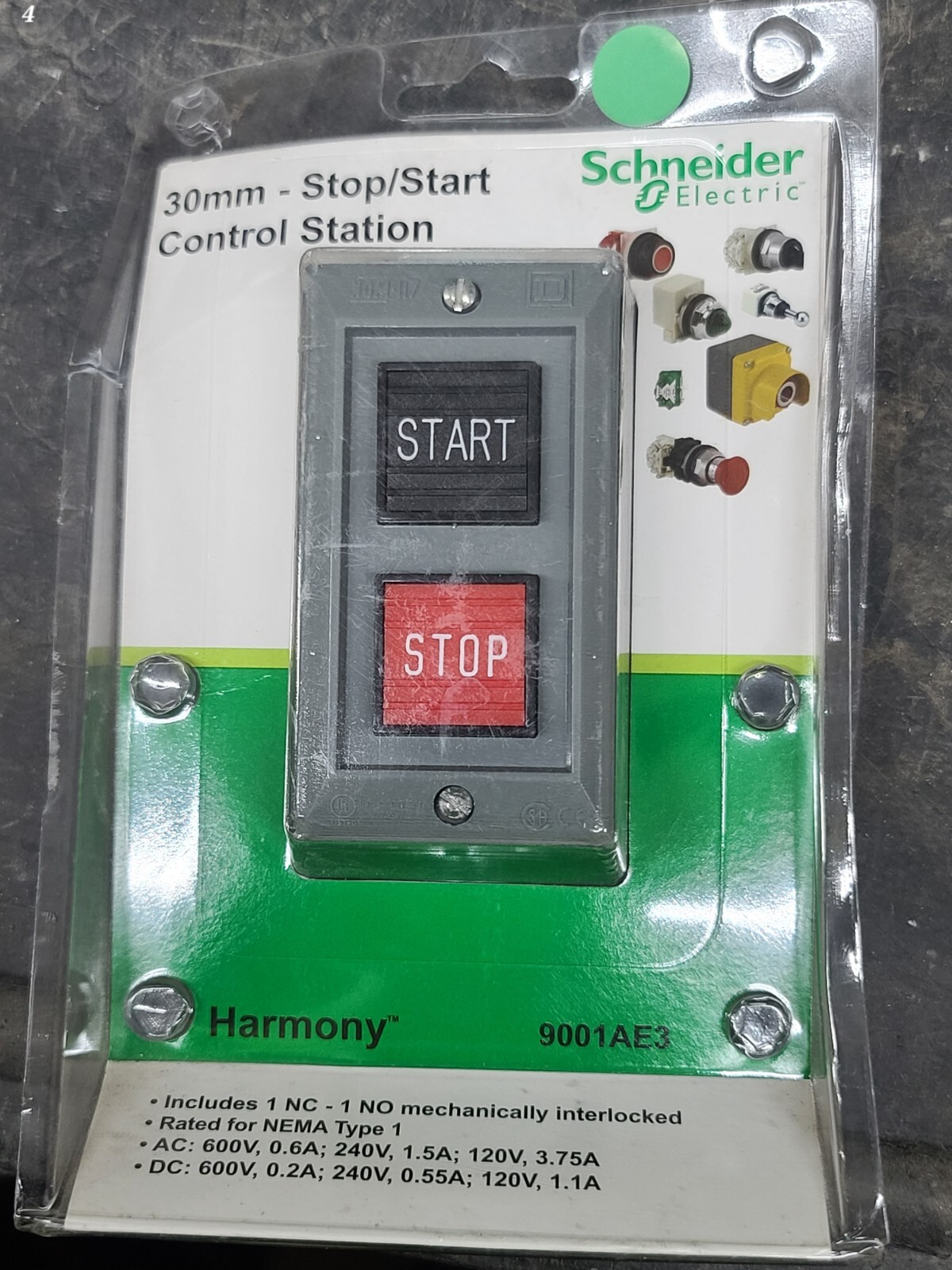 Schneider Electric 9001AE3 30mm Harmony Stop/Start Control Station | eBay